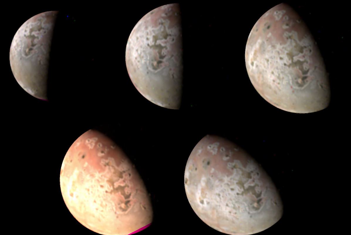 Nave Juno capta excepcionales imágenes de luna volcánica Ío de Júpiter ...